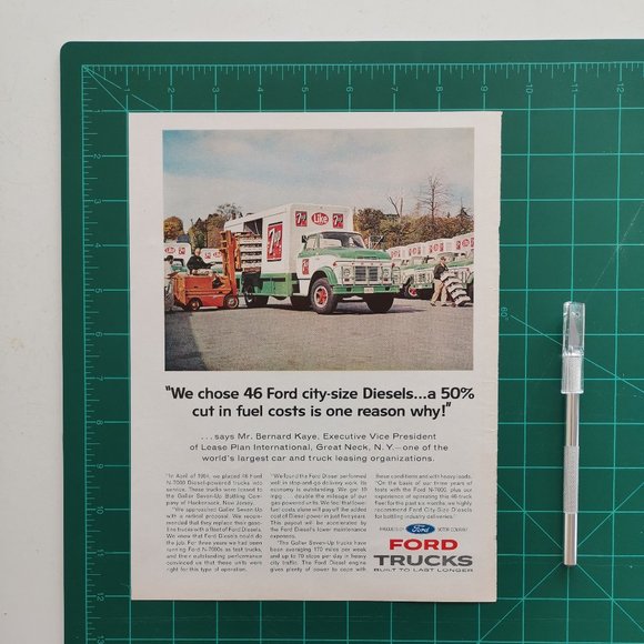 Vintage | Other | 6s Ford Truck 7up Fuel Vintage Advertisement | Poshmark